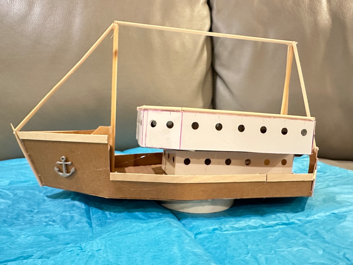 Large Cardboard Cruise Ship - Boat From Cardboard - Etsy