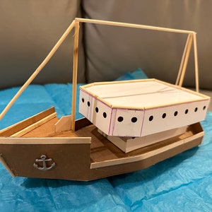 Large Cardboard Cruise Ship - Boat From Cardboard - Etsy