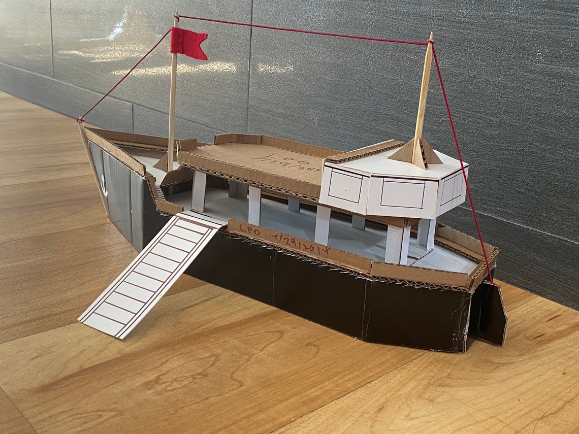 Large Cardboard Cruise Ship - Boat From Cardboard - Etsy