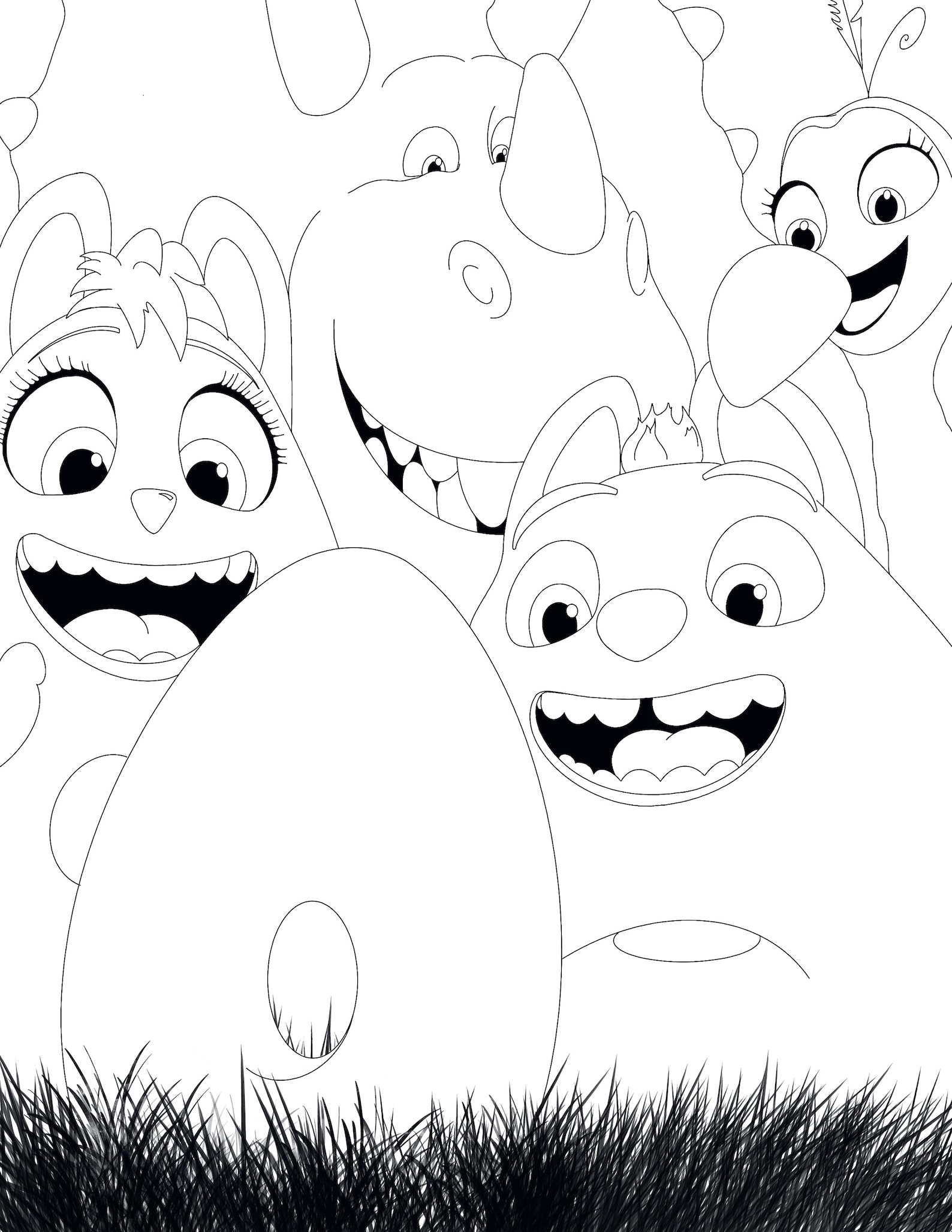 Netflix Extinct Coloring Page Flummels | Etsy