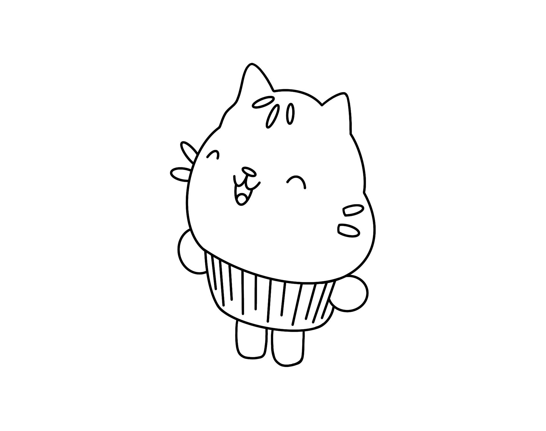 Cakey From Gabbys Dollhouse SVG Digital Download File - Etsy