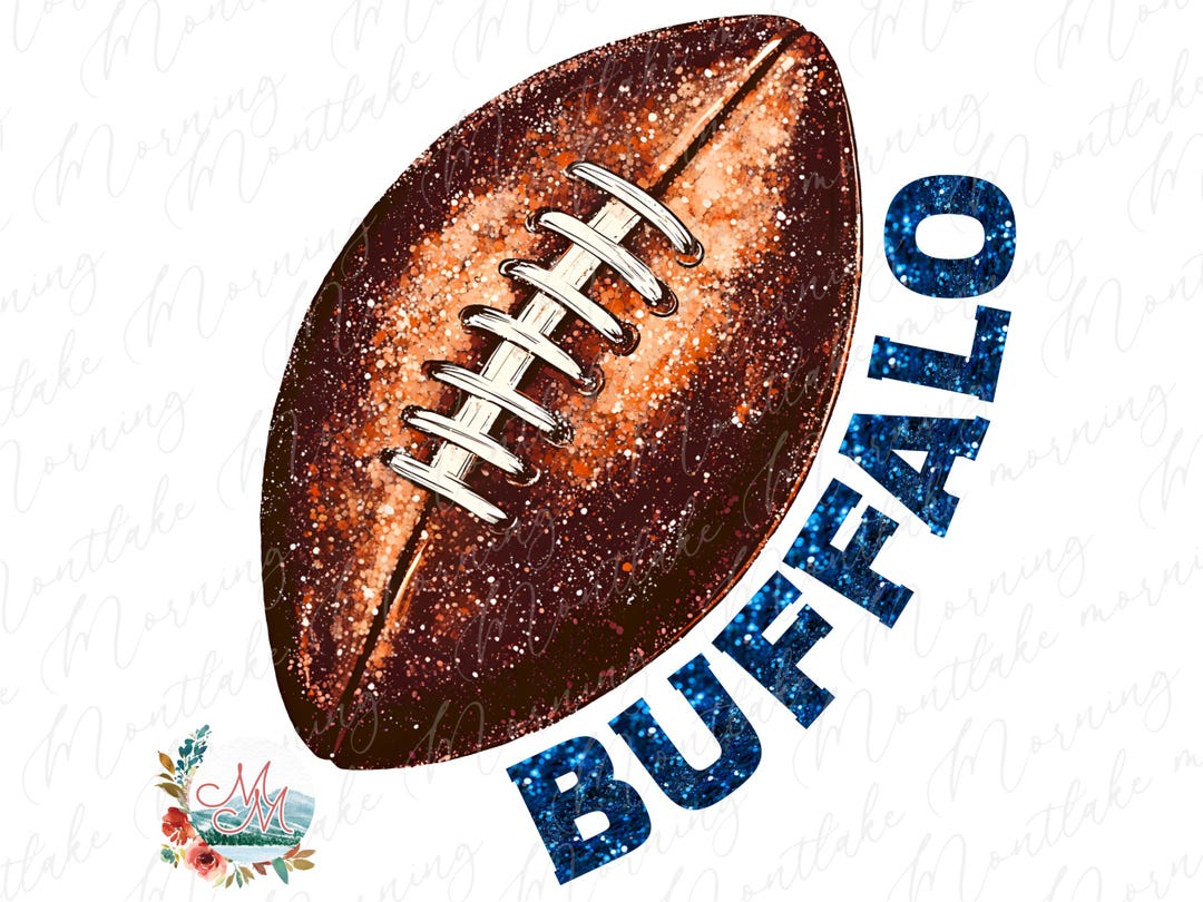 Buffalo Football PNG | Buffalo Glitter Football File | Girly New York ...