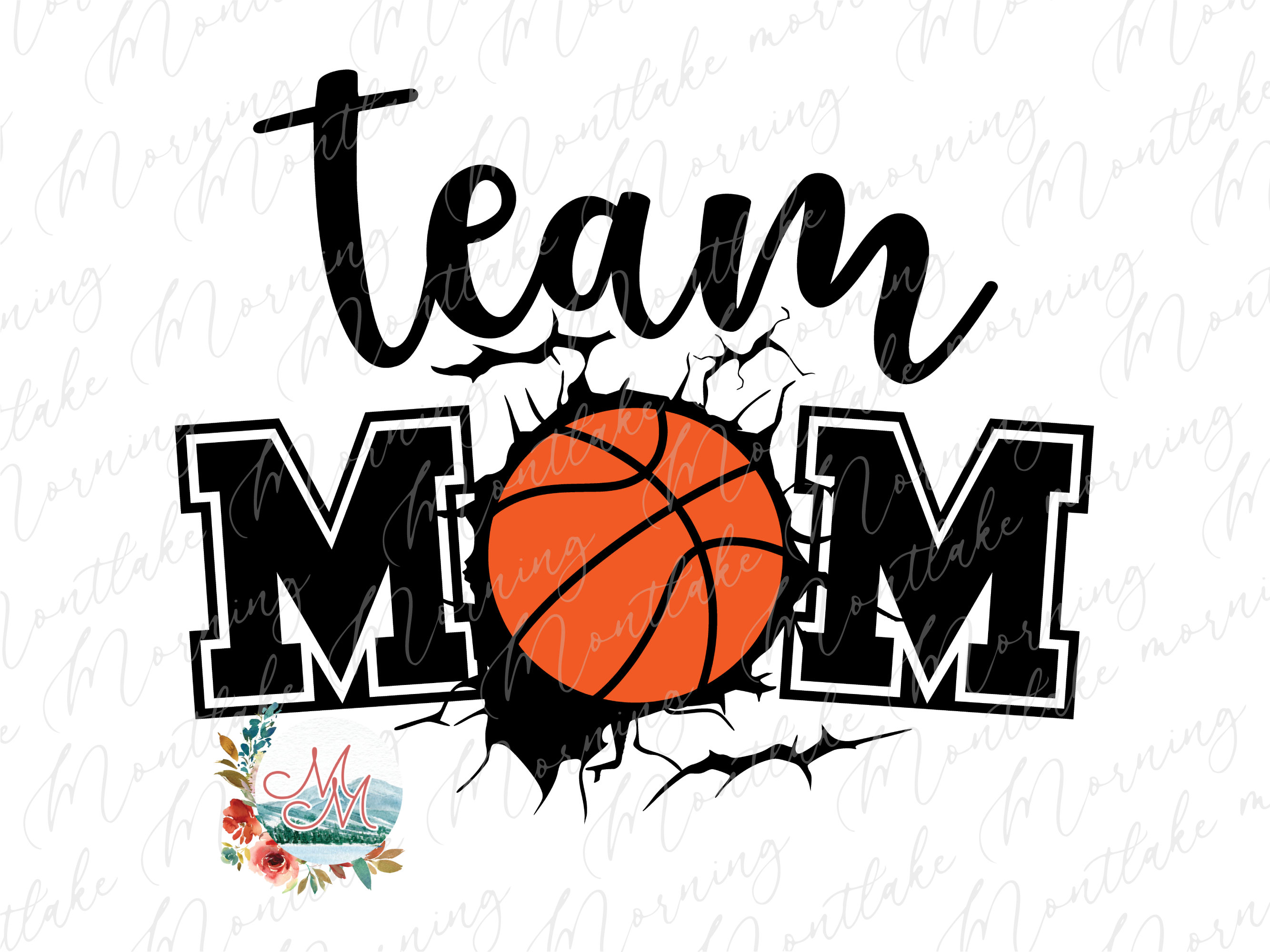 Basketball Team Mom PNG for Sublimation | Basketball Season Png ...