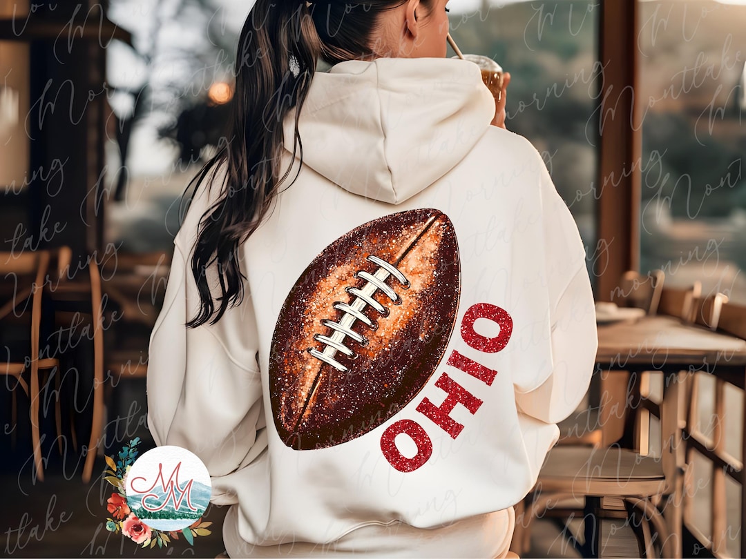 Ohio Football PNG | Ohio Glitter Football File | Girly Ohio Glittery ...