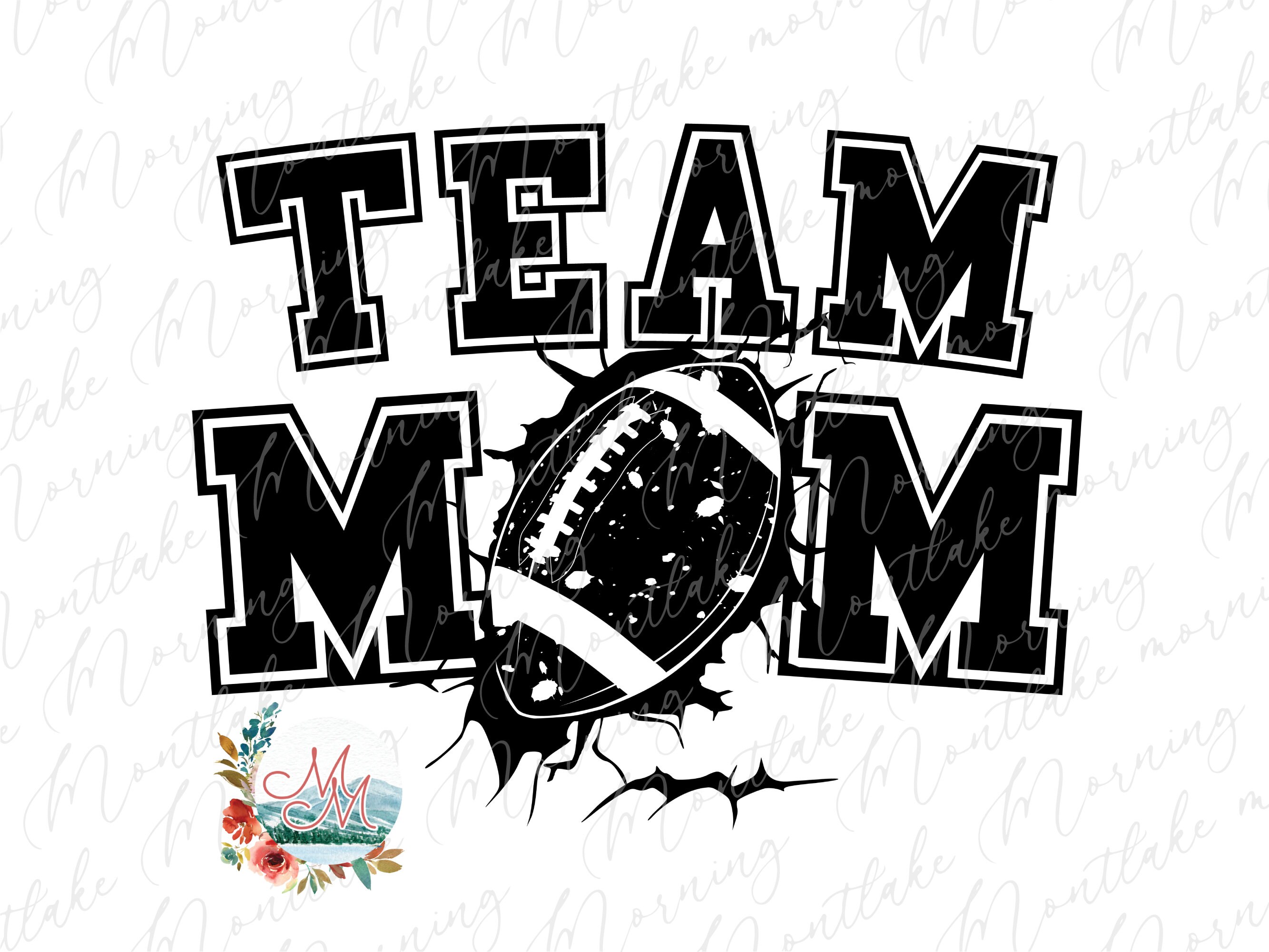 Football Team Mom PNG for Sublimation Football Season Png Sports T ...