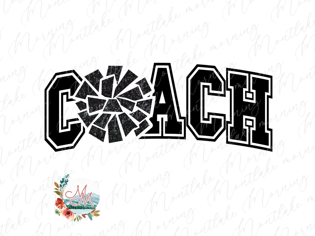 Cheerleading Coach PNG | Cheer Coach Sublimation | Cheerleader Pom Pom ...