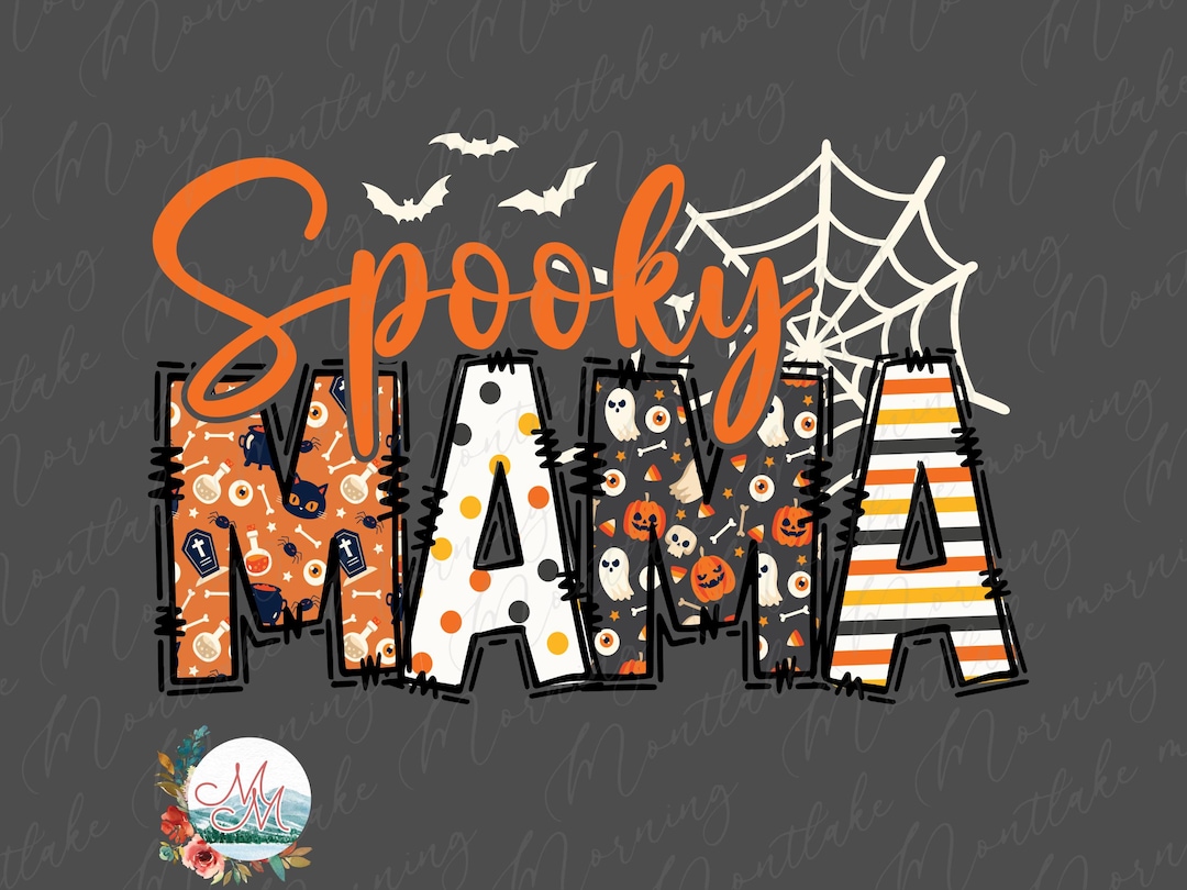 Spooky Mama Halloween PNG | Halloween Mommy and Me Sublimation | Mama ...