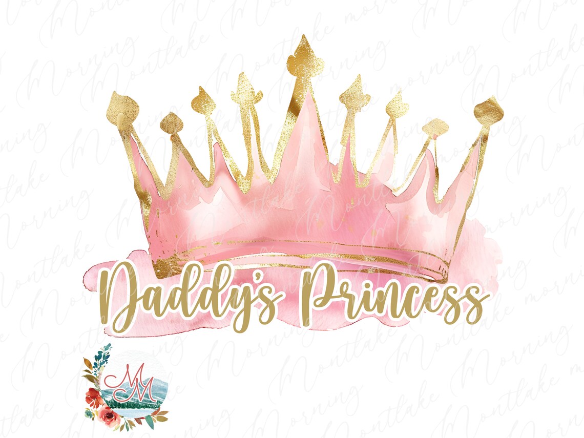 Daddy's Princess PNG Coquette Crown Sublimation Daddy Girl T-shirt File ...