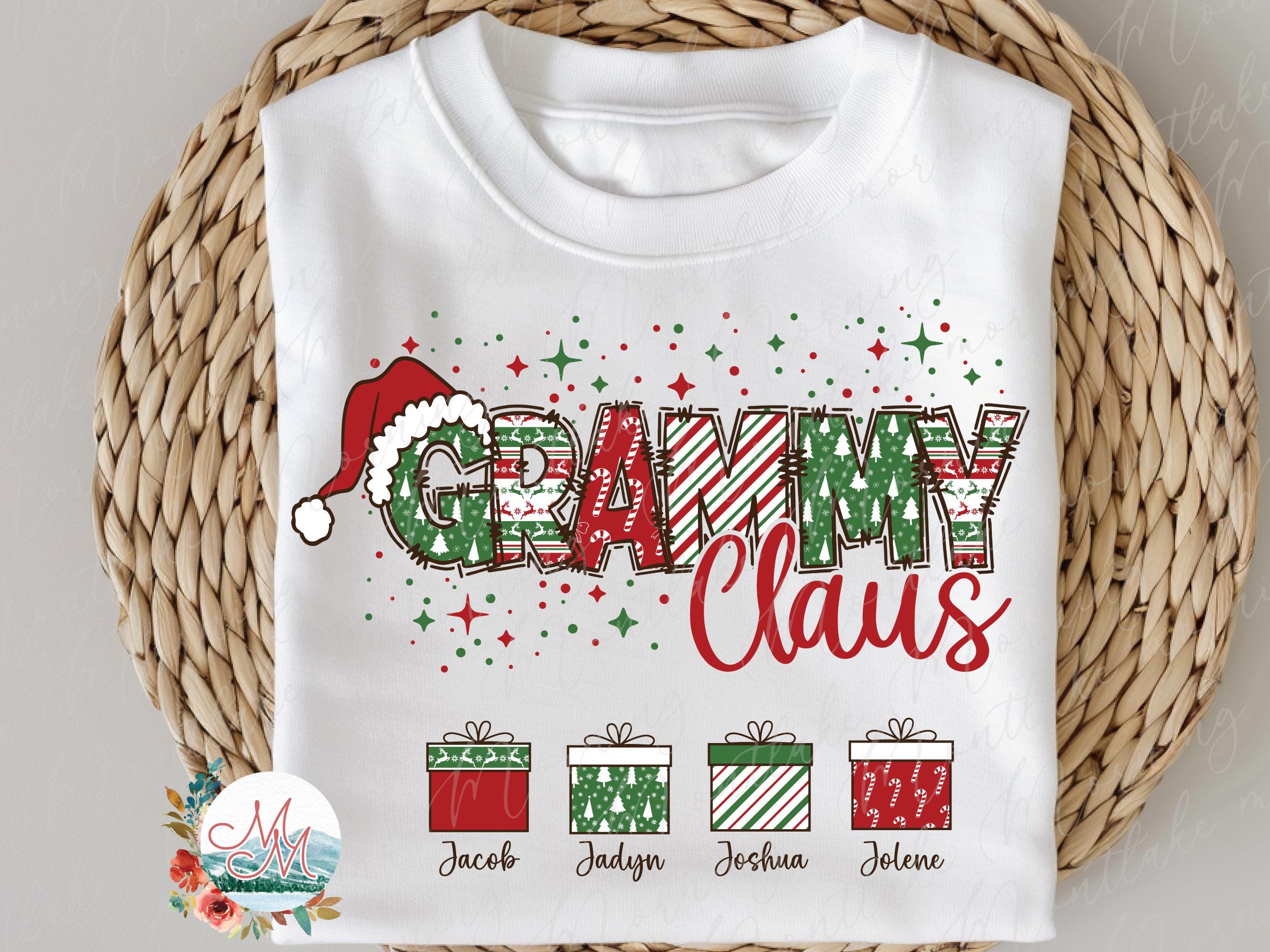 Grammy Claus PNG | Christmas Grandma Png for DTF DTG Sublimation ...