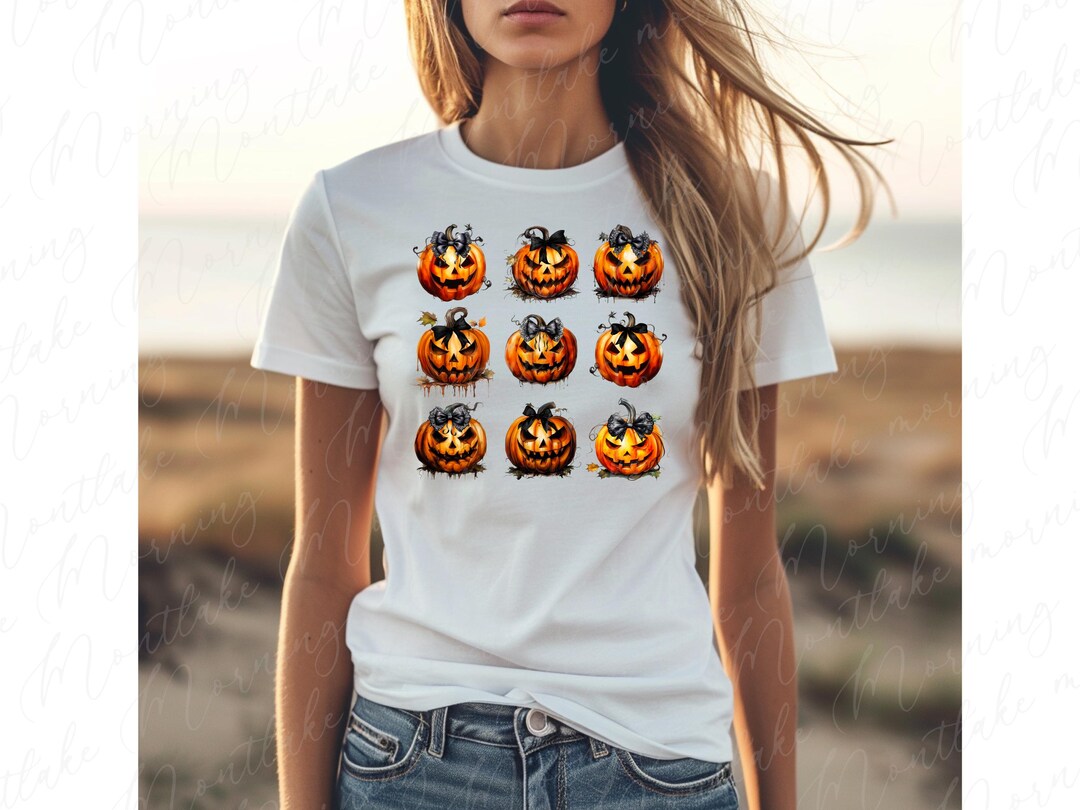 Spooky Coquette Jack-o-lantern PNG, Creepy Halloween Sublimation ...