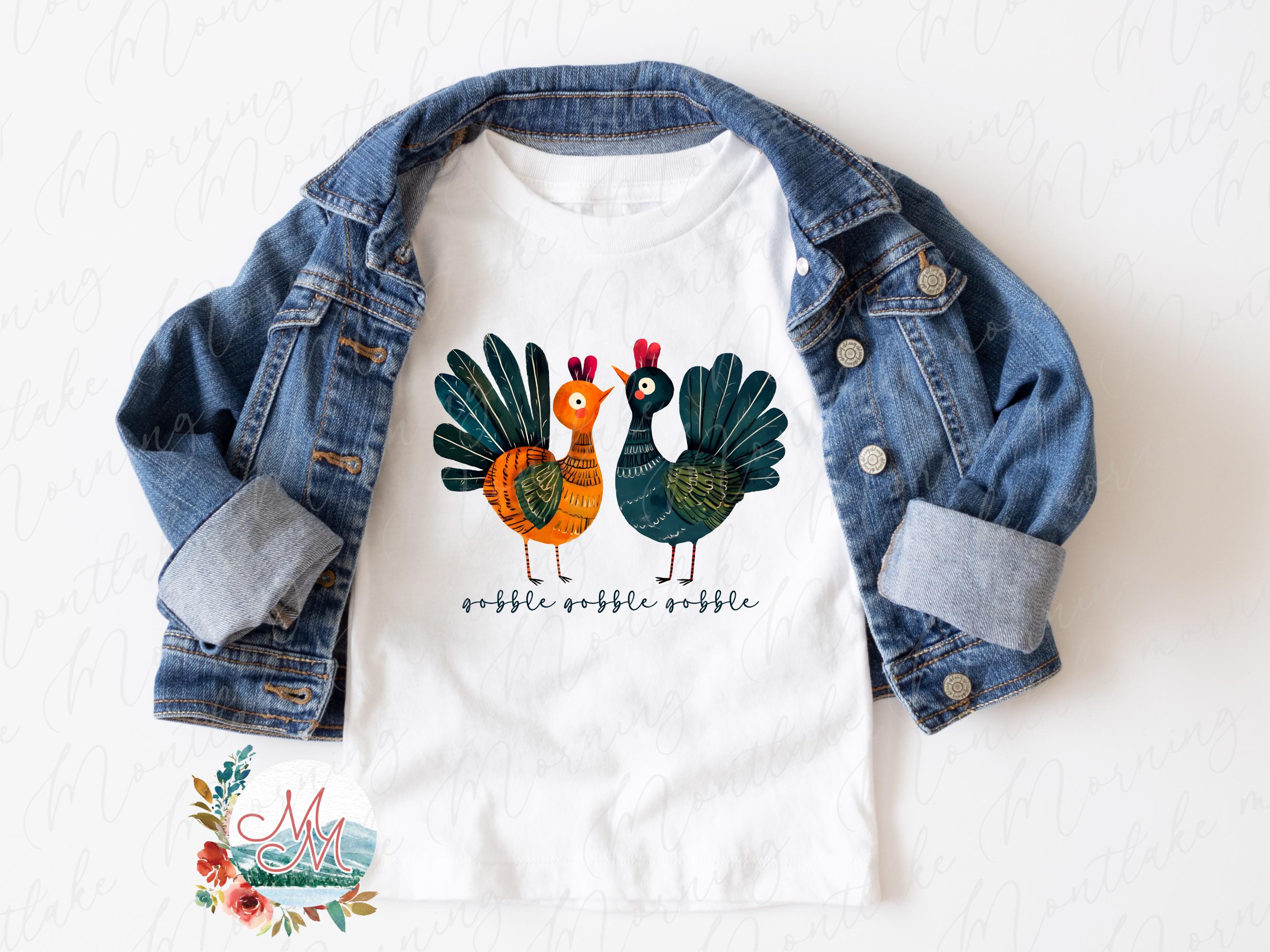 Thanksgiving Turkeys PNG | Funny Turkey DTF DTG Sublimation | Cute ...