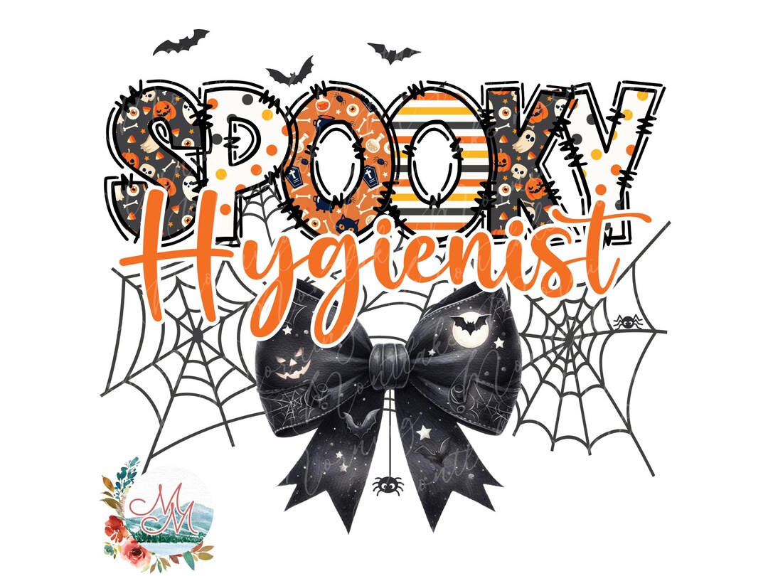 Spooky Hygienist PNG | Spooky Dental Hygienist Sublimation | Cute ...