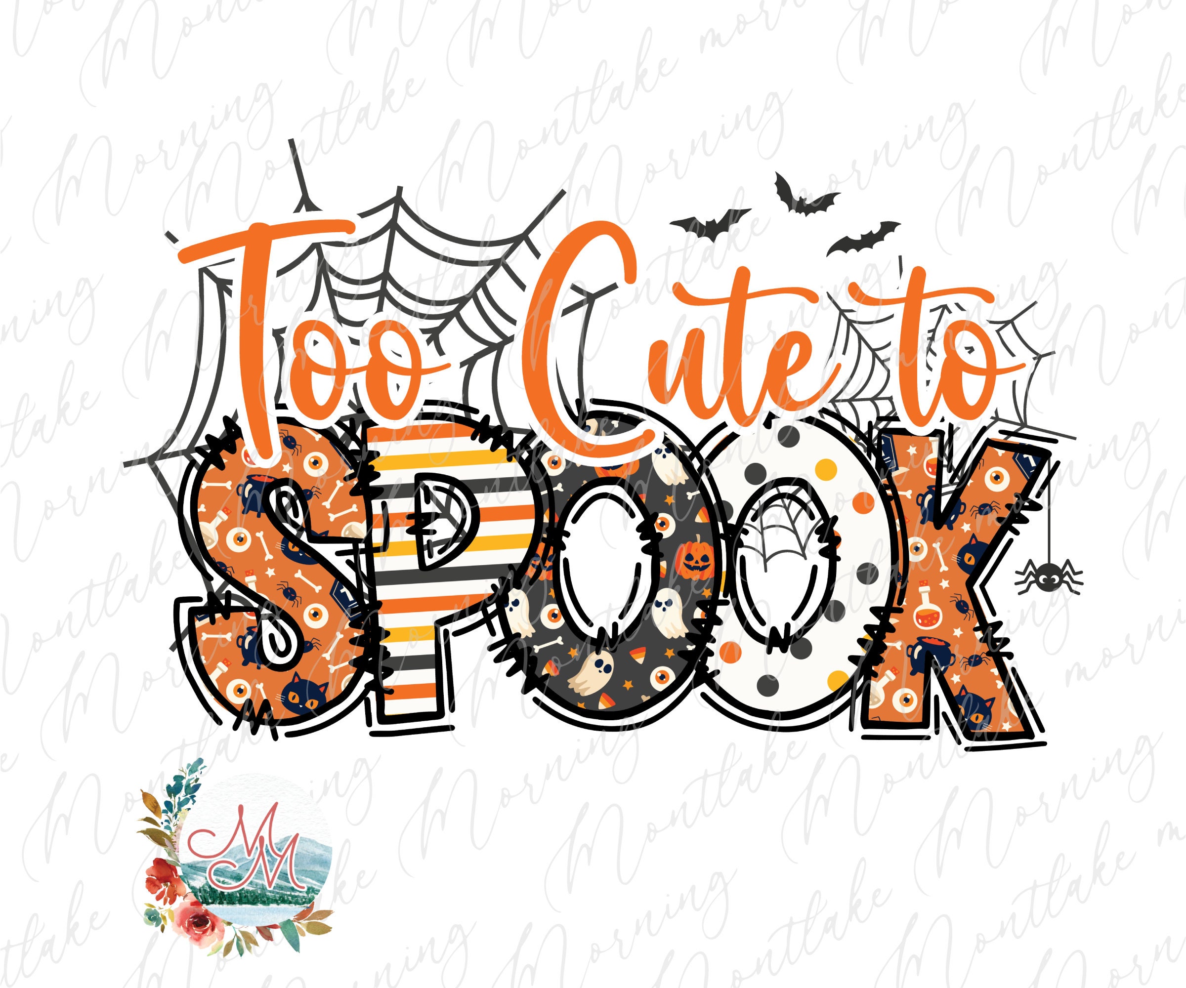 Too Cute to Spook Halloween PNG Halloween Baby Sublimation - Etsy