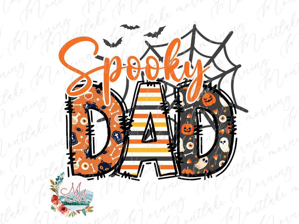 Spooky Dad Halloween PNG Halloween Daddy and Me Sublimation - Etsy