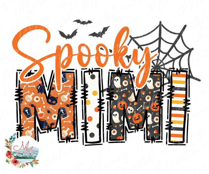 Spooky Mimi Halloween PNG | Halloween Grandma Sublimation | Fall Gramma ...