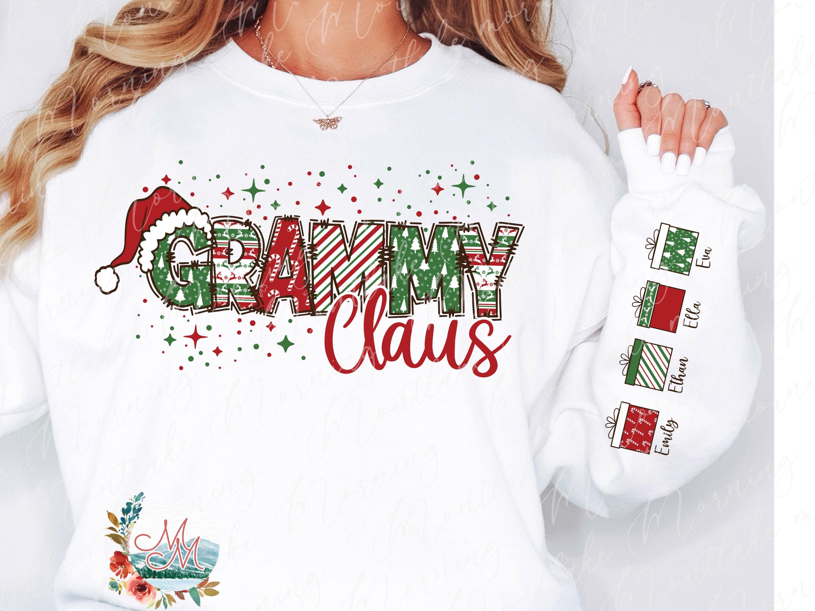 Grammy Claus PNG | Christmas Grandma Png for DTF DTG Sublimation ...