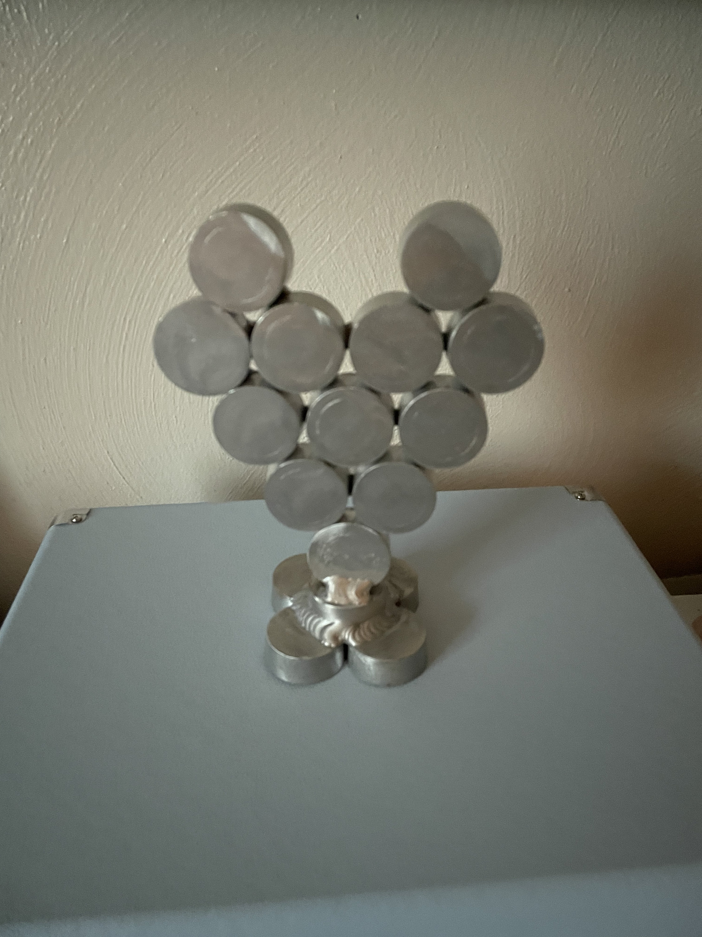 Welded Aluminum Slug Heart Sculpture - Etsy