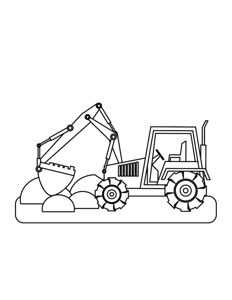 20 Construction Coloring Pages | Digital Download - Etsy