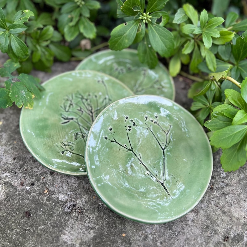Botanical Plates - Etsy
