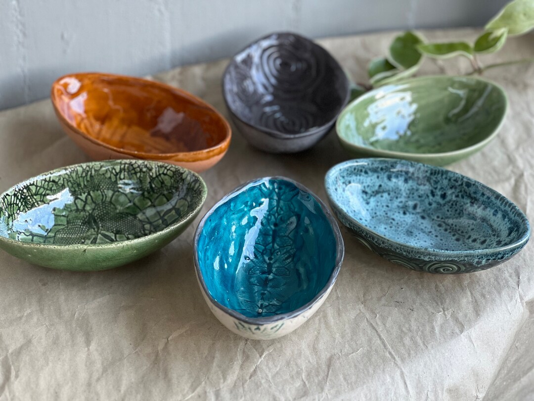 Handmade Ceramic Smudge Bowl | Oval Sage Bowl | Handmade Pottery - Etsy