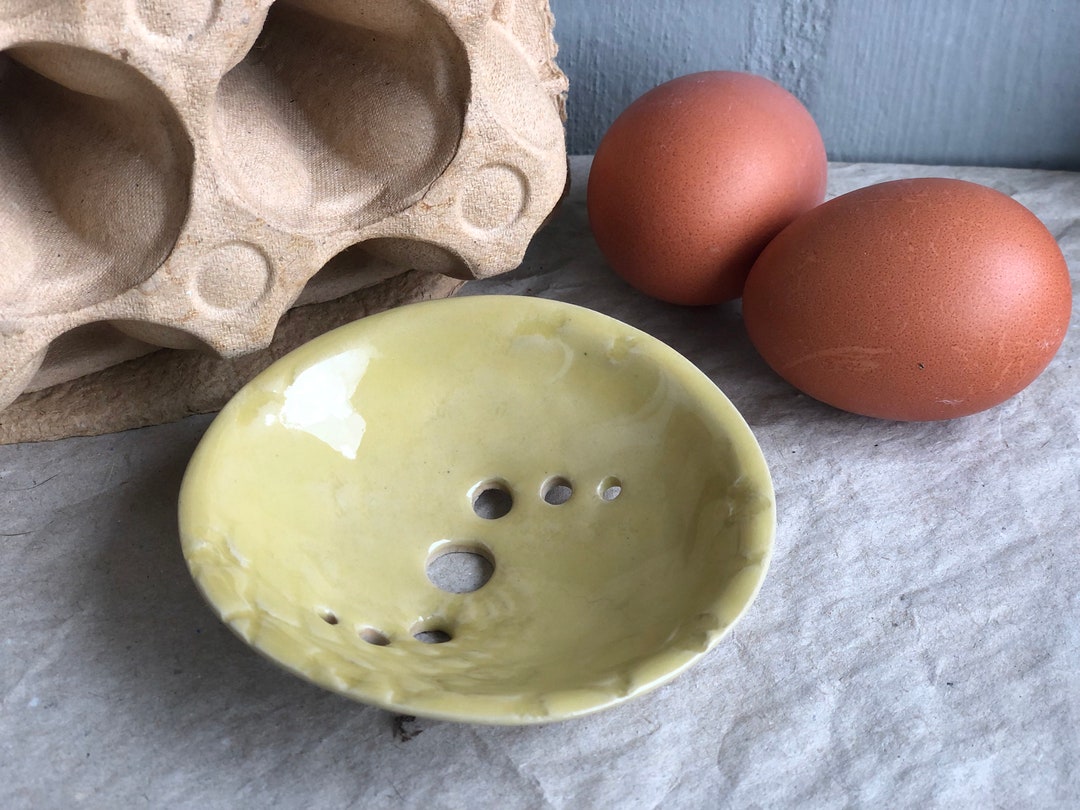 Egg Separator, Yellow or Lime, Ceramic Egg Yolk and White, Kitchen ...