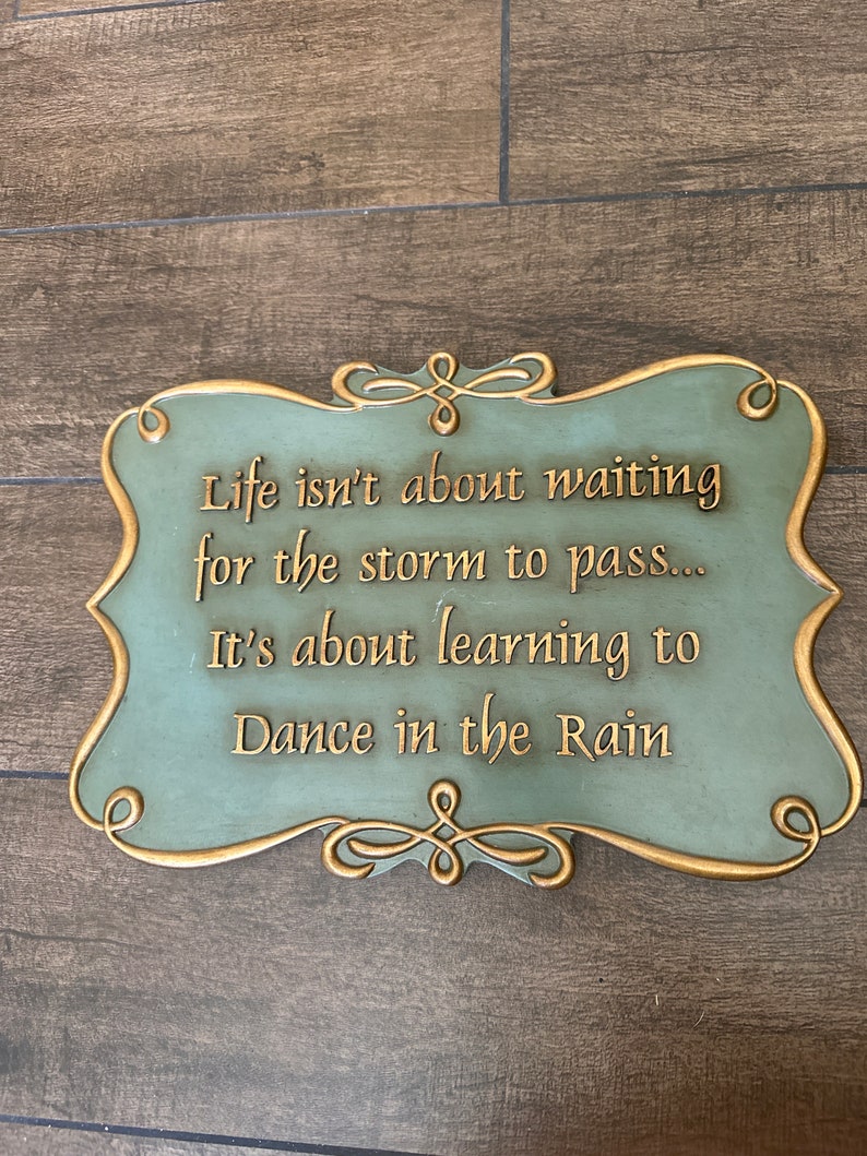 Wall Decor life Isnt About Waiting for the Storm to Pass. Its About ...