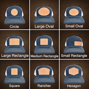 Bulk Leather Patch Hats, Richardson 168 7 Panel Hats, Custom Promotional Hats, Personalized ...