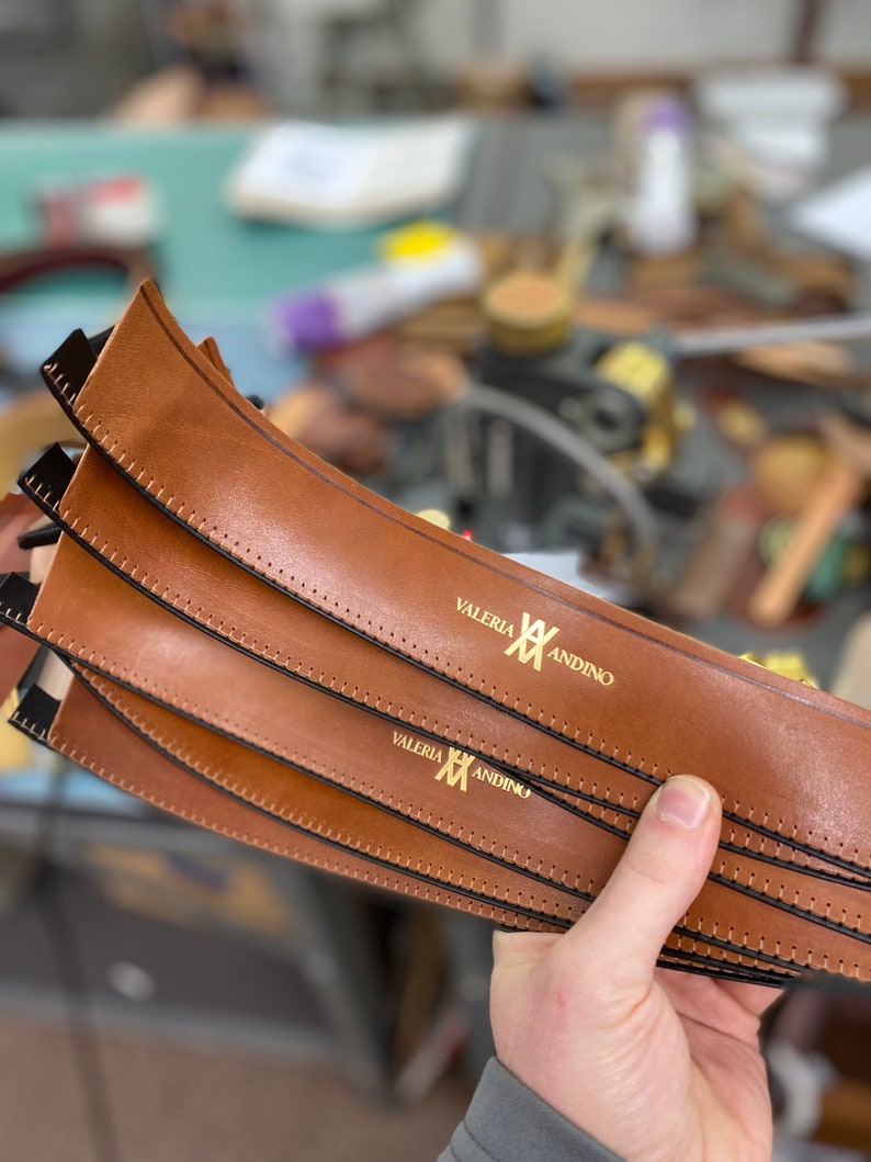 Bulk Leather Sweatbands, Reeded Leather Sweatband, E-stitch Leather ...