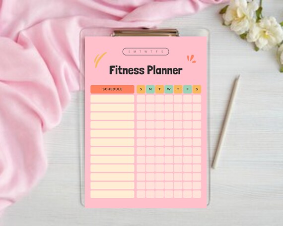 Fitness Planner Workout Planner Weight Loss & Wellness - Etsy