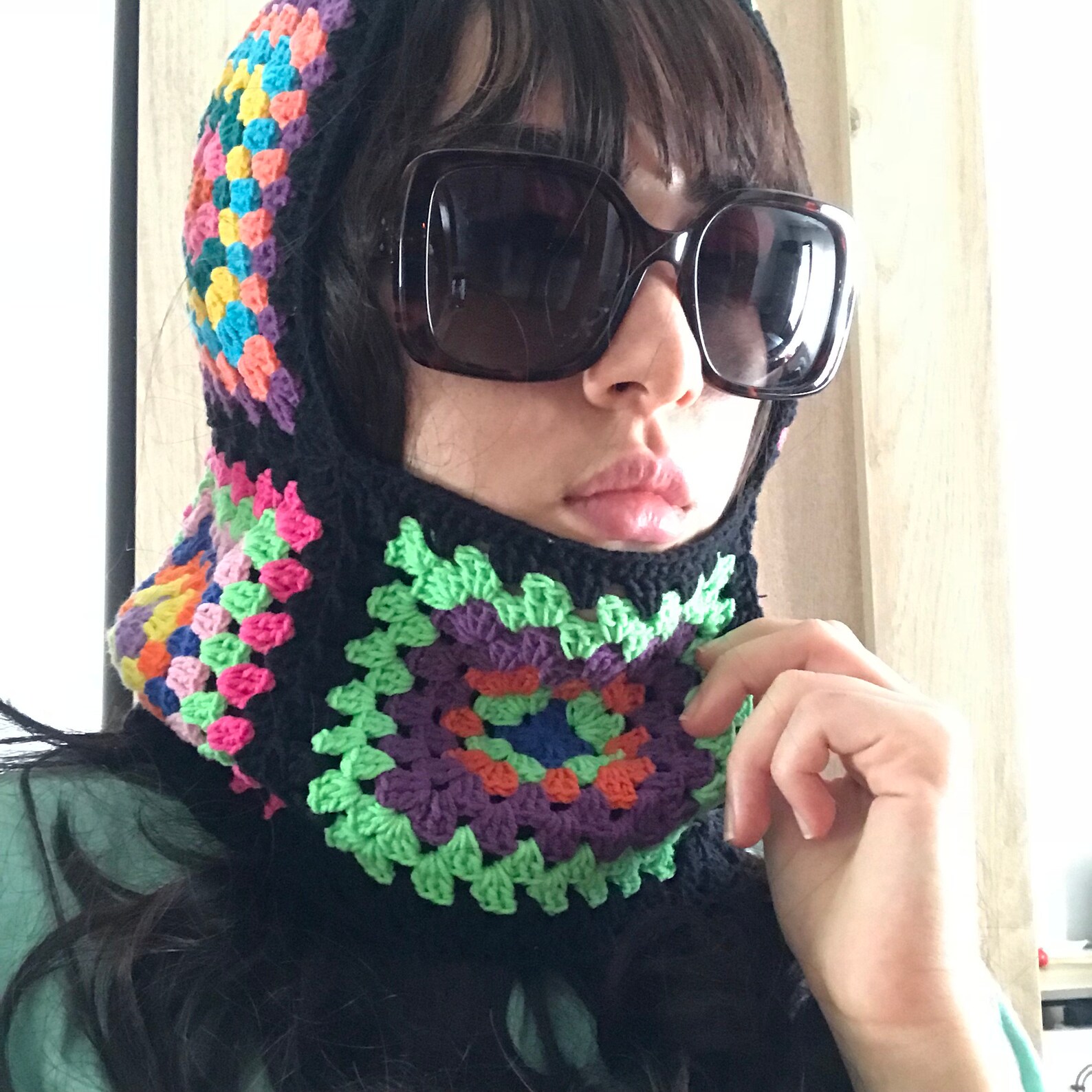 Granny Square Colorful Balaclava Crochet Balaclava Unisex - Etsy