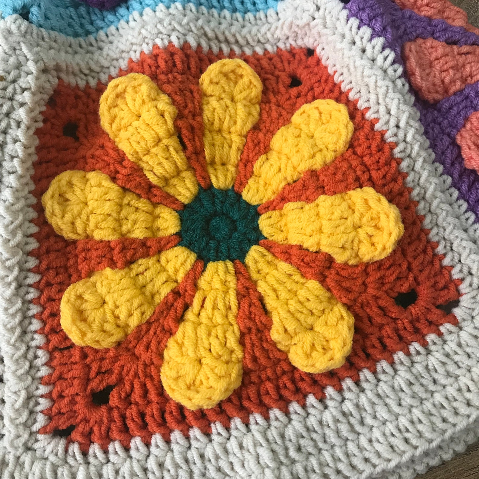 Crochet Daisy Bucket Hat Crochet Colorful Bucket Hat - Etsy