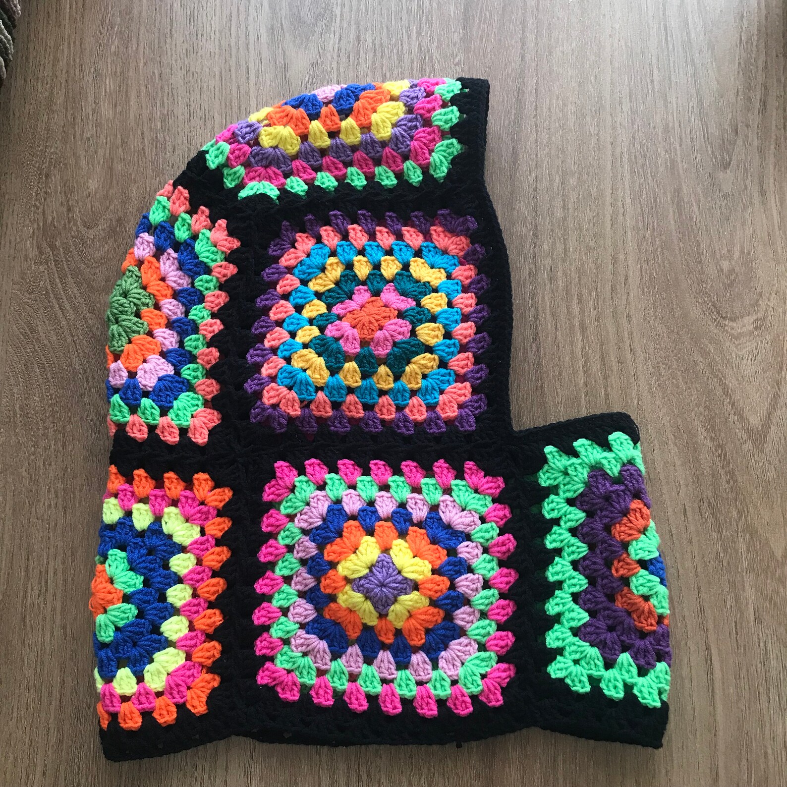 Granny Square Colorful Balaclava Crochet Balaclava Unisex - Etsy