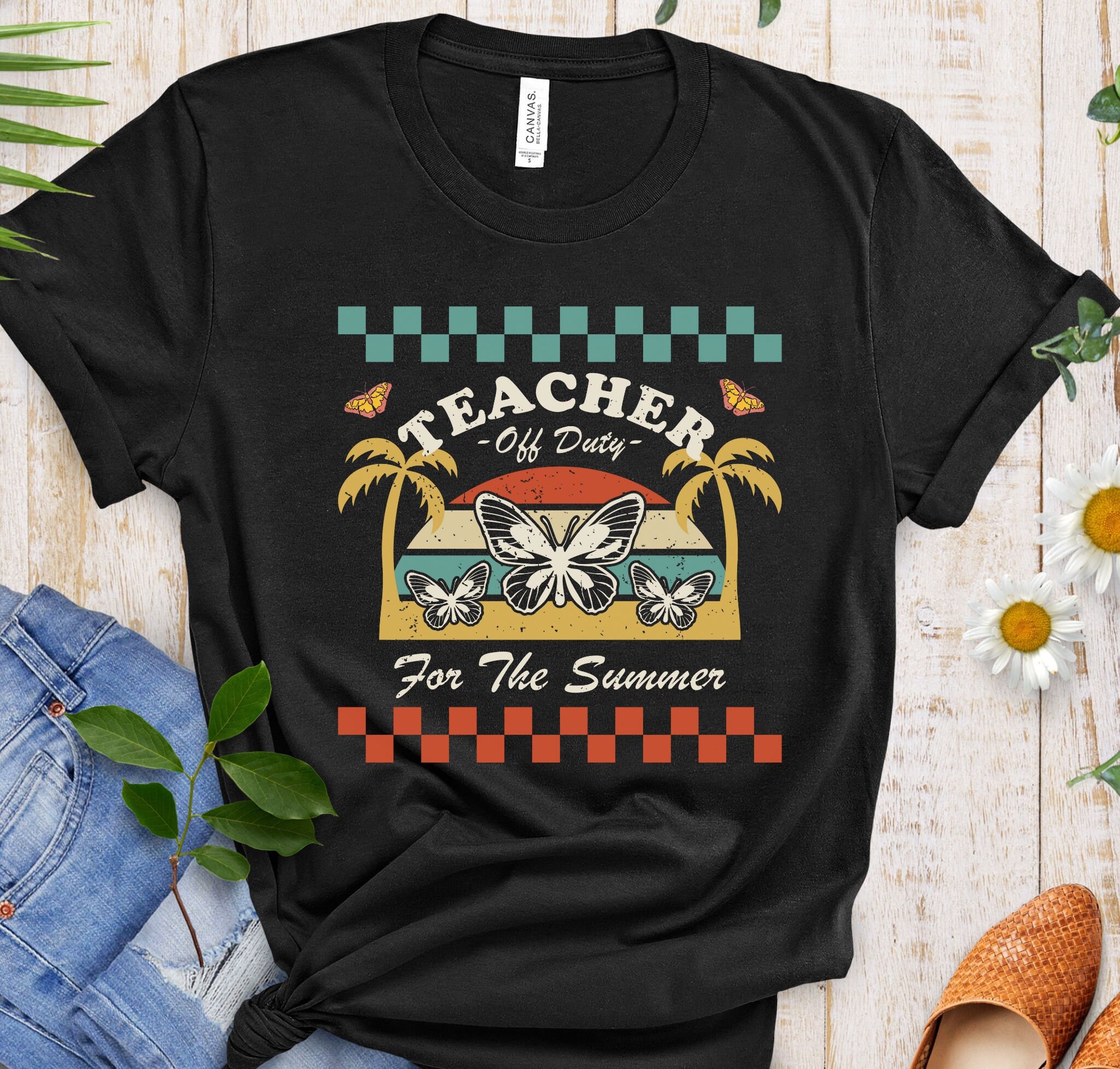 Teacher off Duty for Summer Gift Schools Out T-shirt Teacher Tee School ...