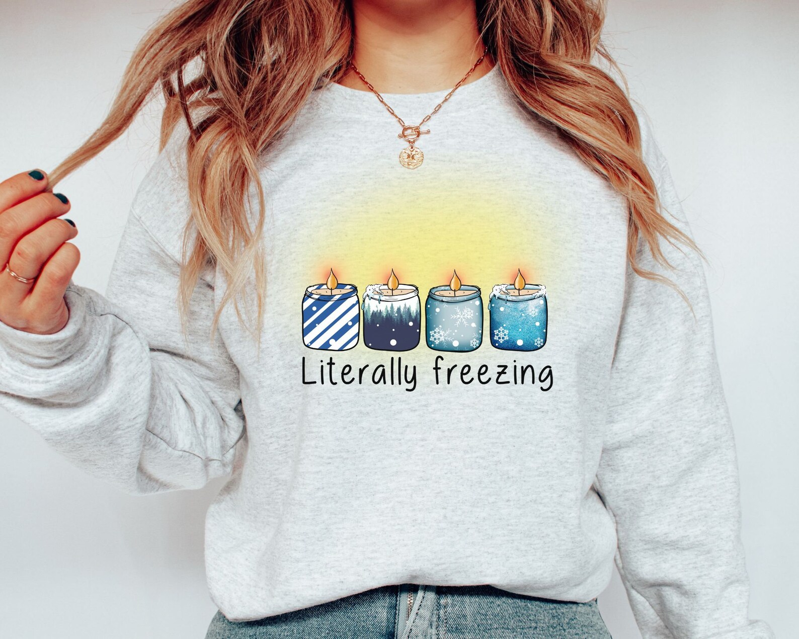 Always Cold Sweatshirt, Funny Winter Shirt, Literally Freezing ...