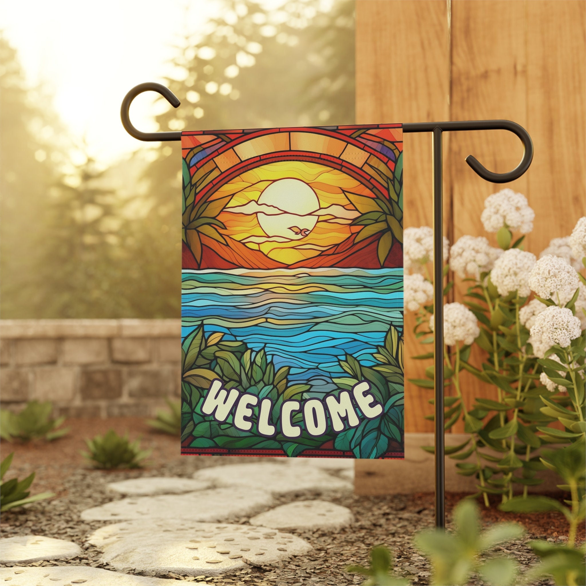 Housewarming Gift, Garden Decor, Garden Flags, House Flag, Outdoor ...