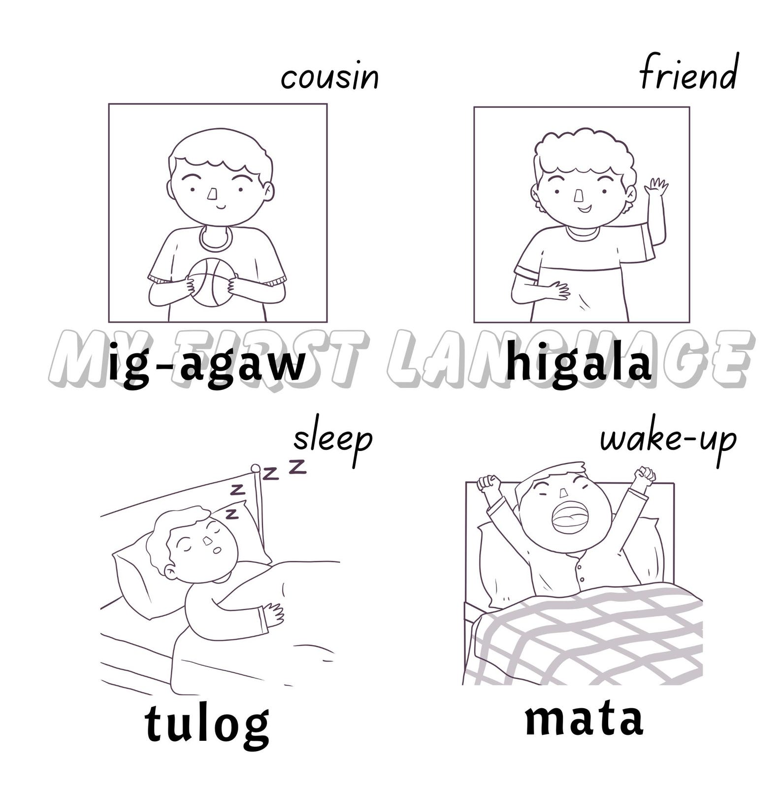 My First Bisaya Book | Cebuano English Children's Language Learning ...