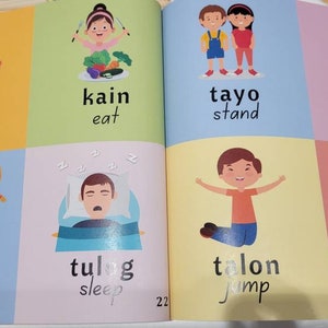 My First Tagalog Book filipino/tagalog-english Beginner Book - Etsy