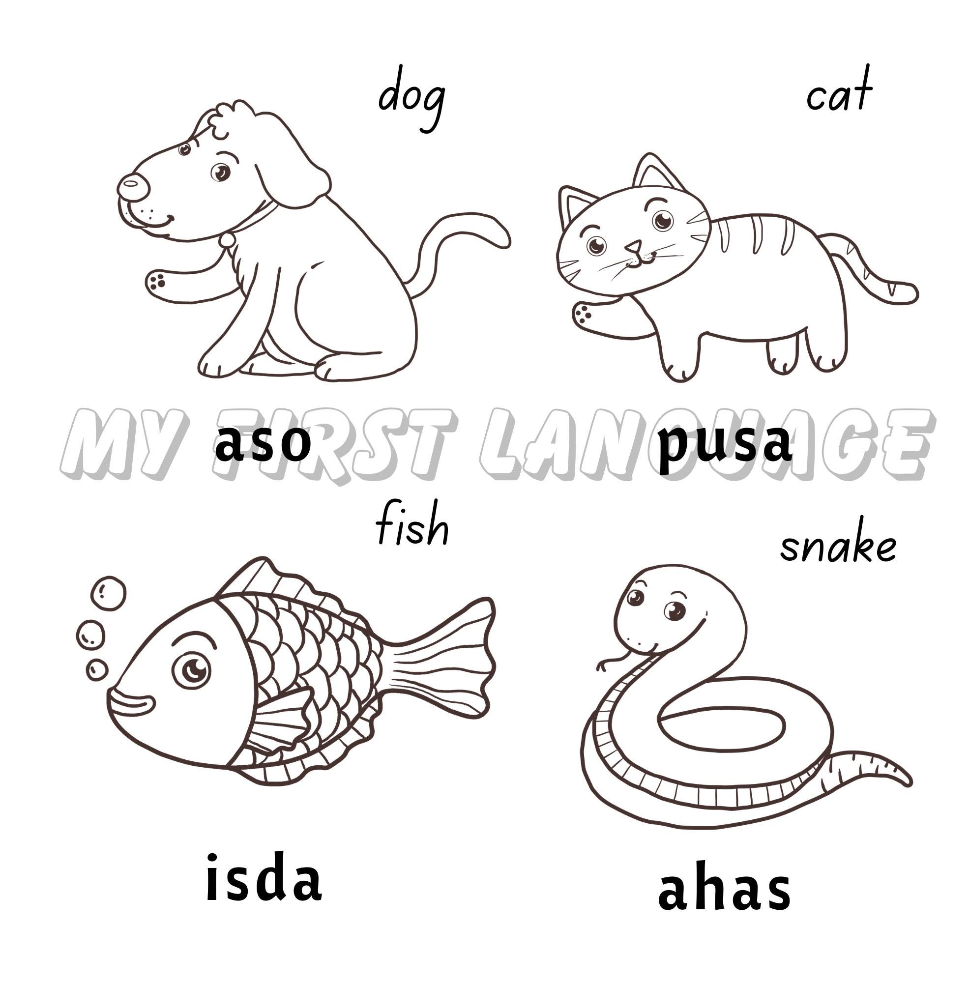 My First Tagalog Book (filipino/tagalog-english Beginner Book for Kids ...