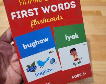 First Filipino Words 84 Cards Flashcards Tagalog Flashcards With ...