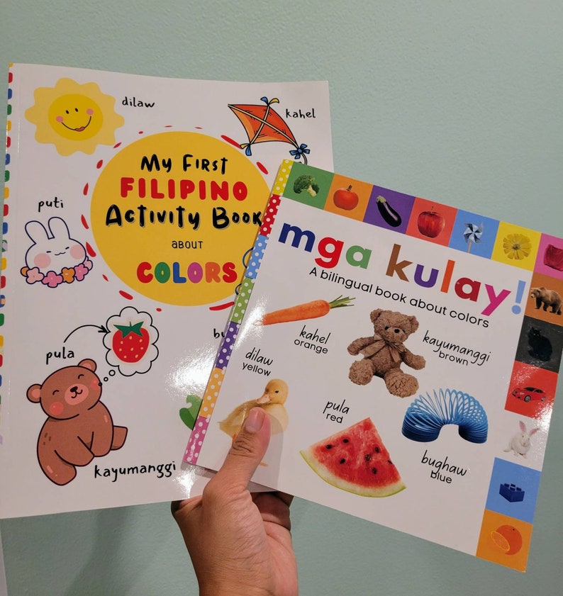 My First Filipino Activity Book About Colors - Etsy