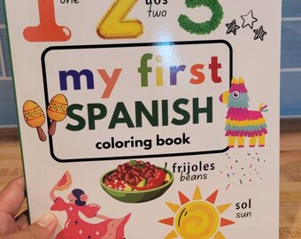 My First Spanish Book spanish-english Beginner Book for Kids - Etsy