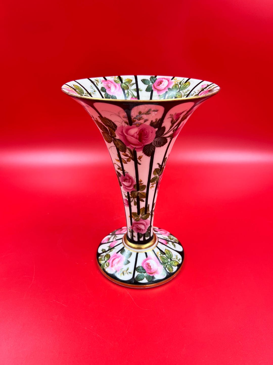 Handcrafted Aynsley Cabbage Rose Trumpet in Unusual Design - Etsy