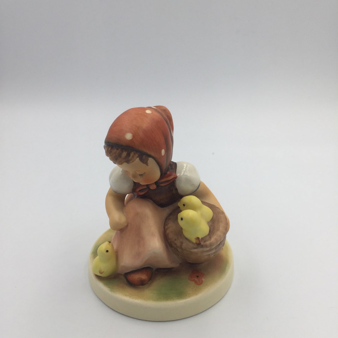 M.I. Hummel Goebel Chick Girl Figurine #57/0 TMK5 With Chicks - Etsy