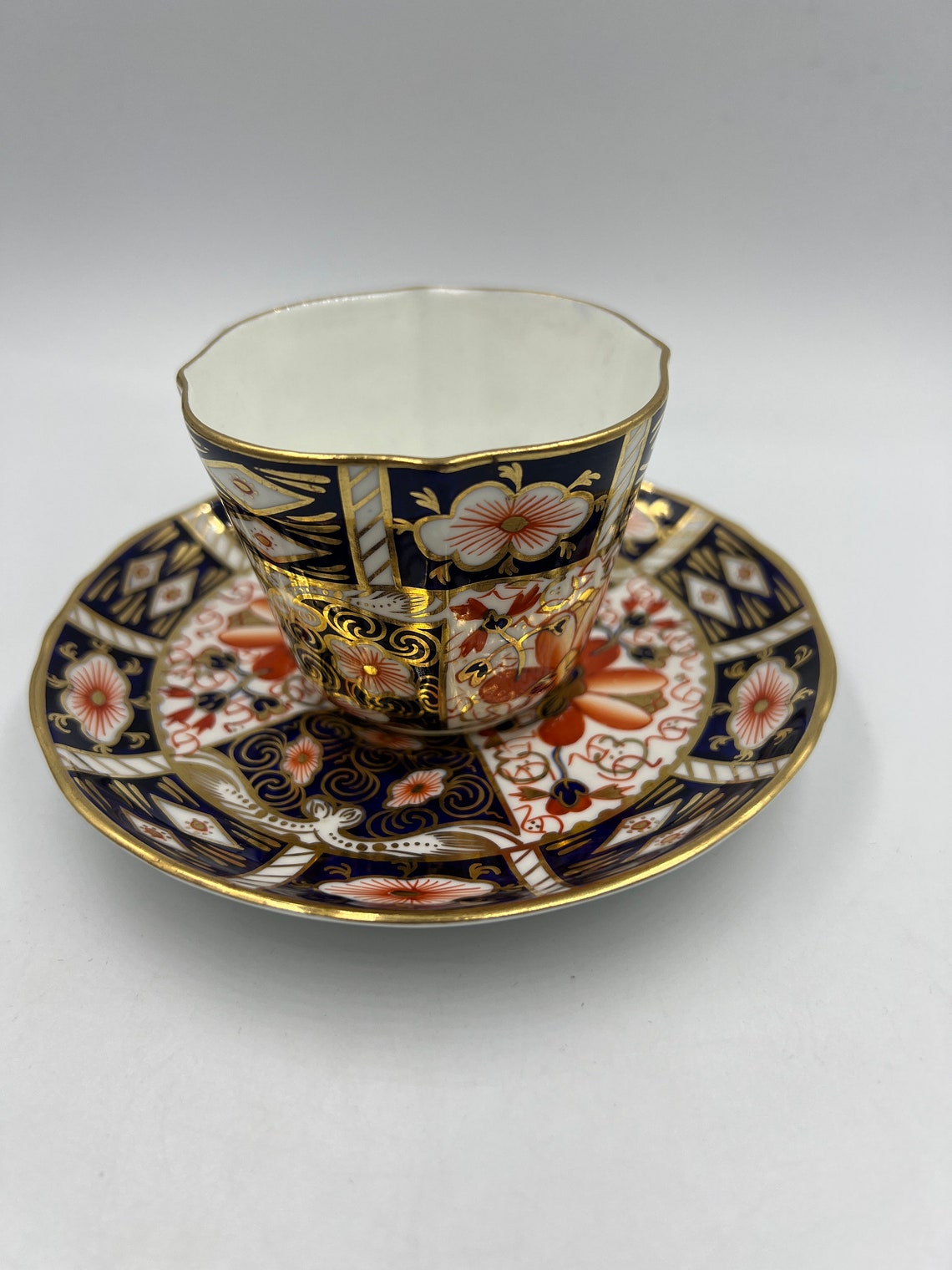 IMARI by Royal Crown Derby Porcelain Tea Cup & Saucer 2451 - Etsy