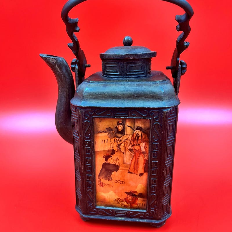 Pewter Teapot Chinese - Etsy