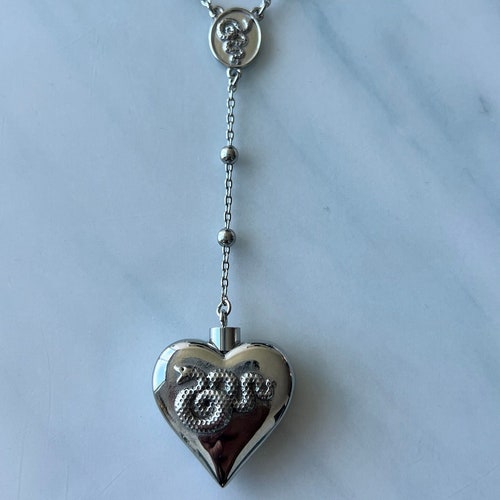 LDR Lana Style Stainless Steel Heart Necklace 3.0 Silver - Etsy