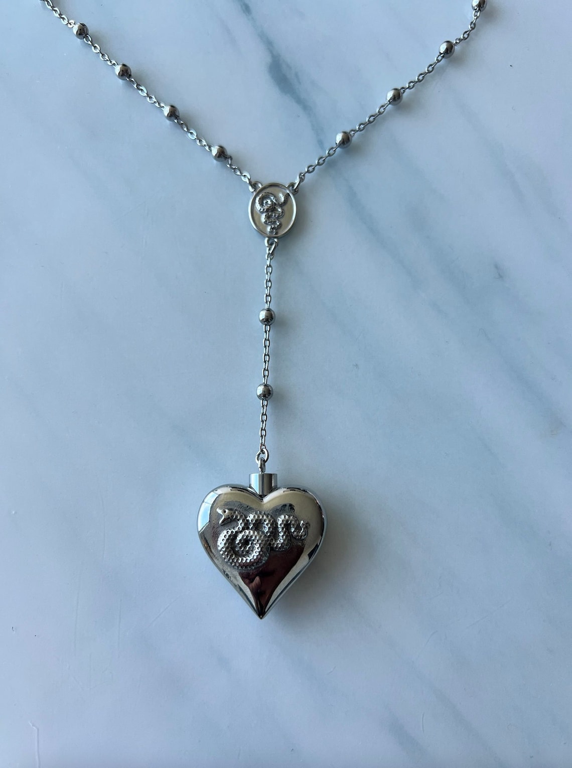LDR Lana Style Stainless Steel Heart Necklace 3.0 Silver - Etsy