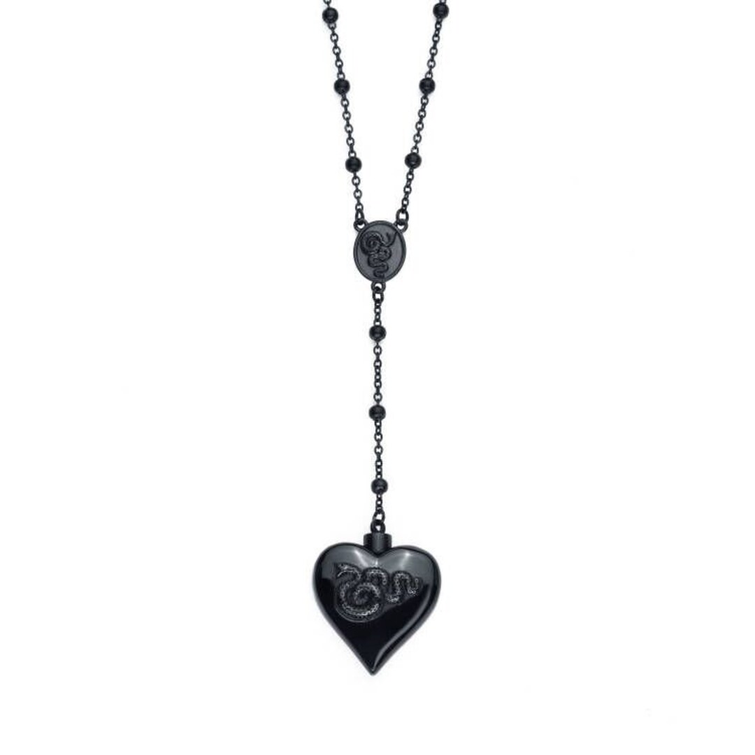LDR Lana Style Stainless Steel Heart Necklace 3.0 - Black - Etsy