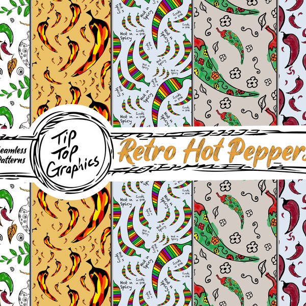 Chili Pepper Fabric - Etsy