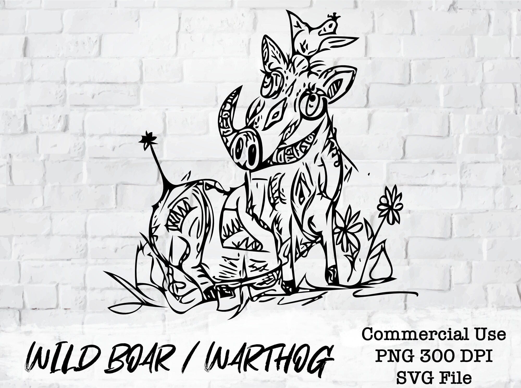 Wild Boar Skull Tattoo